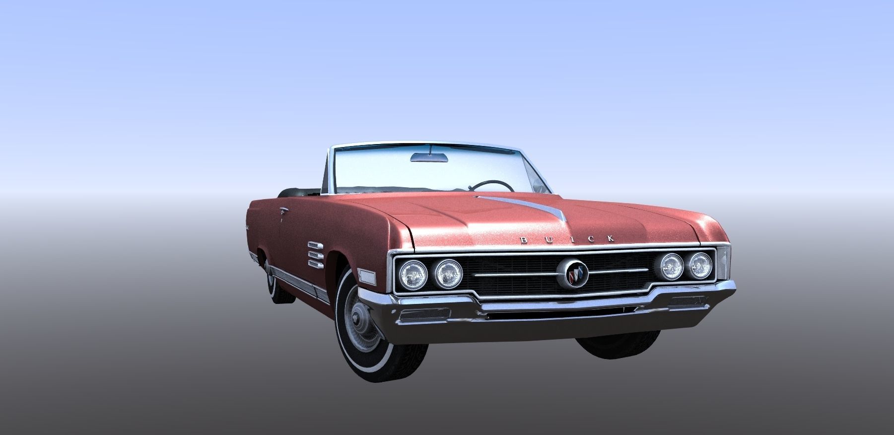 1964 convertible 3D model rigged | CGTrader