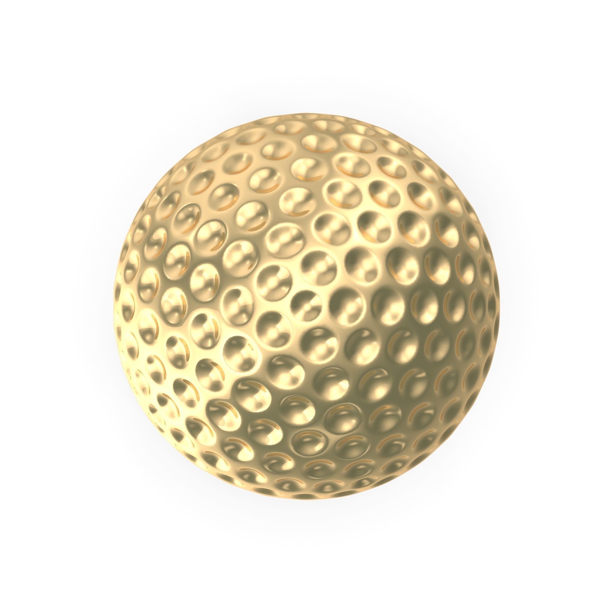 Gold Golf Ball 3D model | CGTrader