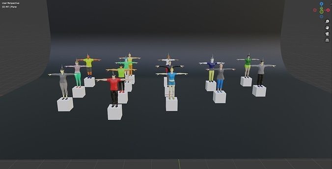 3D model Low Poly Characters Rigged VR / AR / low-poly | CGTrader