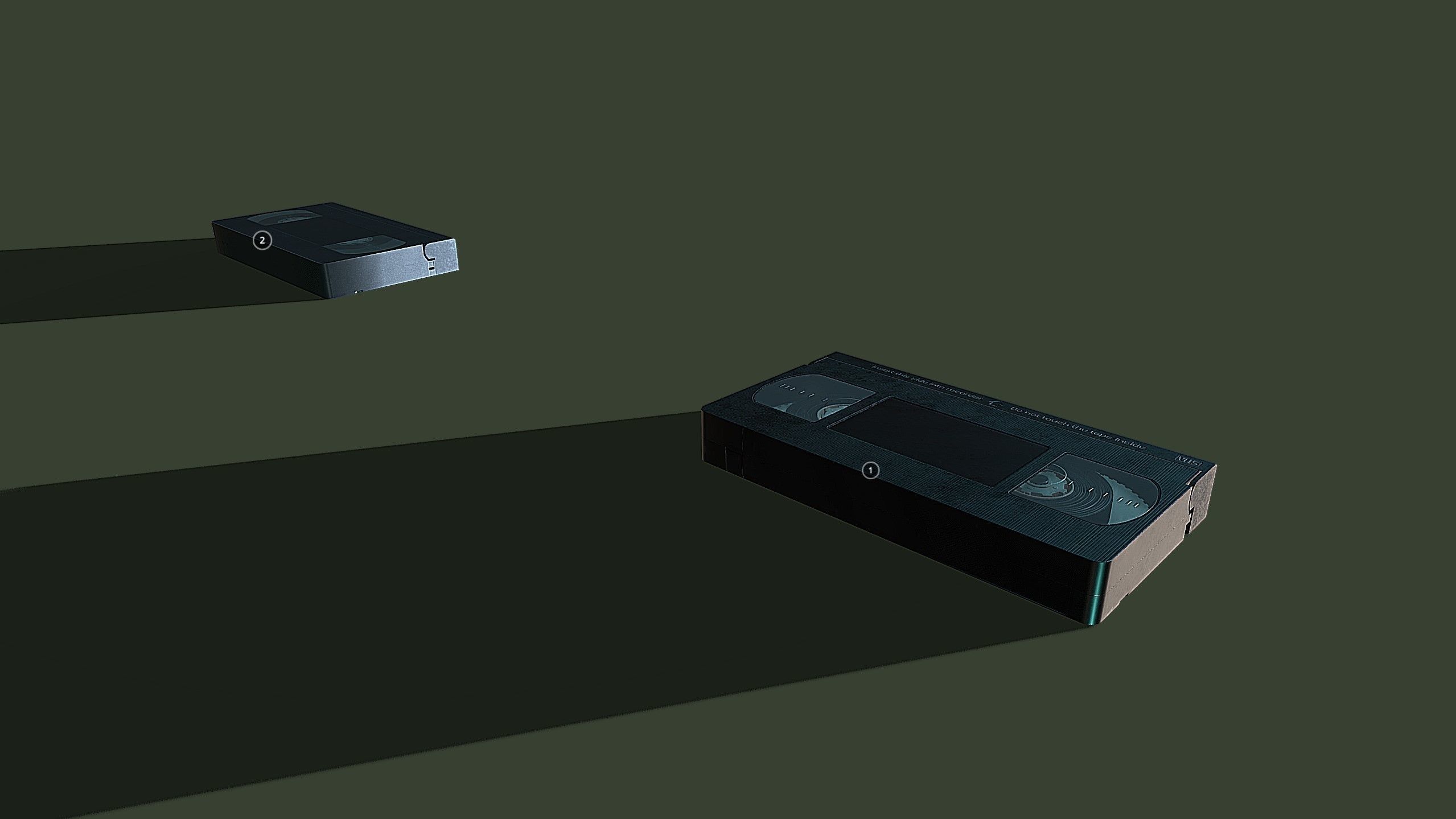 3D model 3D VHS - HighPoly and LowPoly version VR / AR / low-poly ...