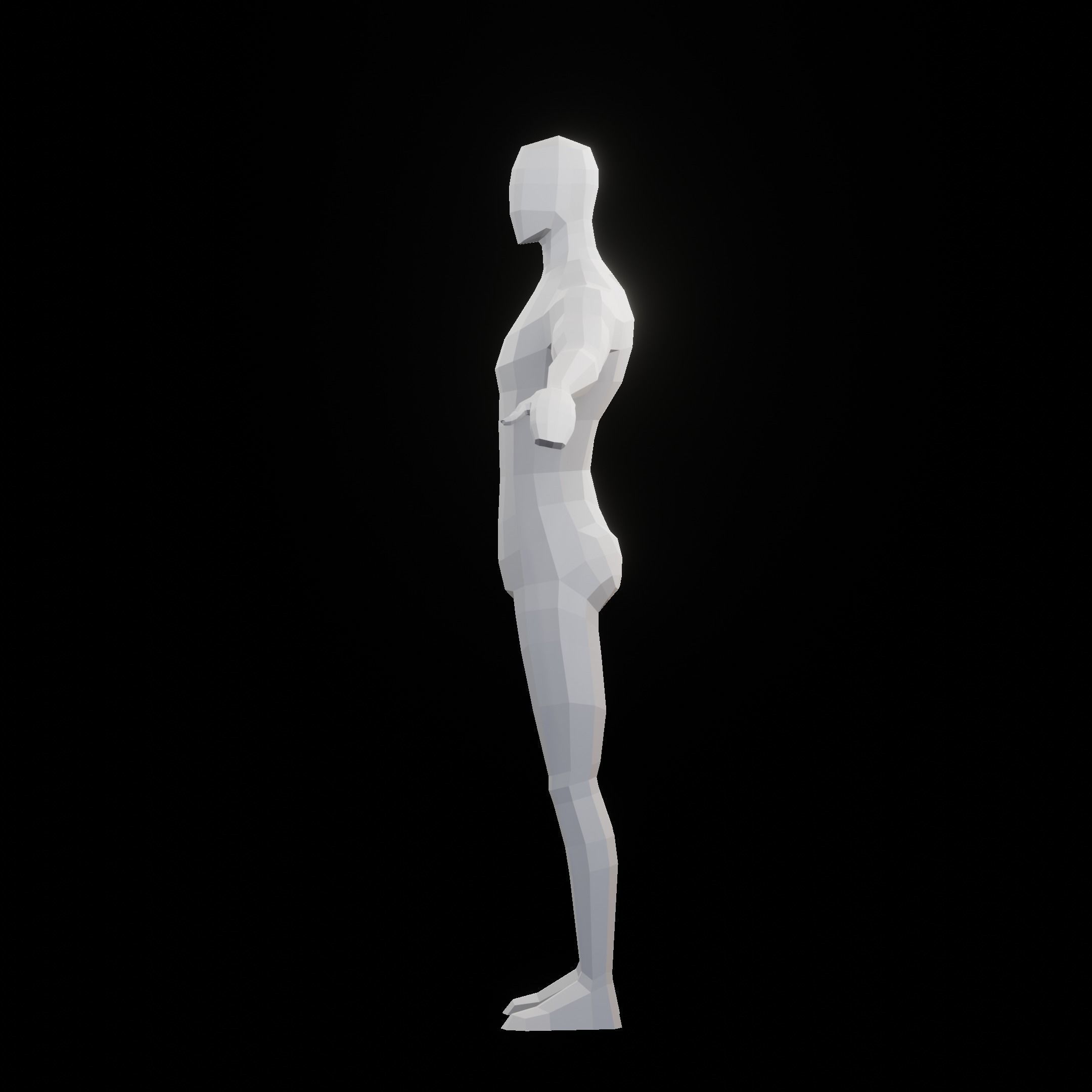 3D model Low Poly Rigged Male Character Neutral VR / AR / low-poly ...