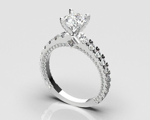Wedding ring 3D model 3D printable | CGTrader