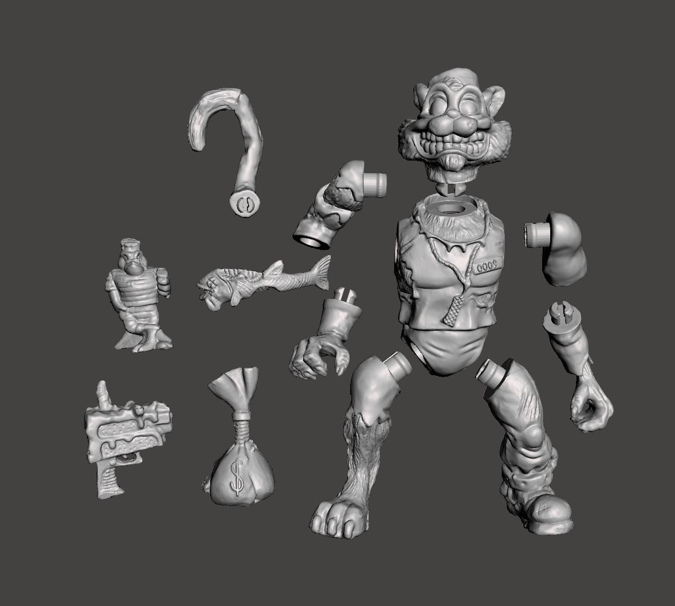 TMNT SCRATCH 3D model 3D printable | CGTrader