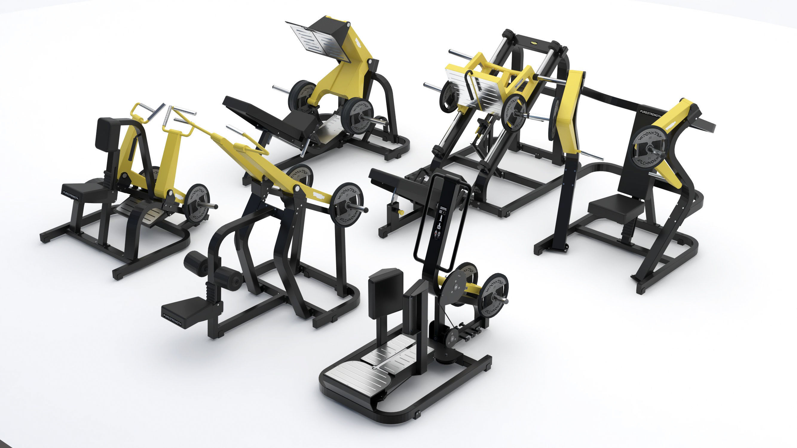 3D model Technogym - Set Plate Loaded Strenght VR / AR / low-poly ...
