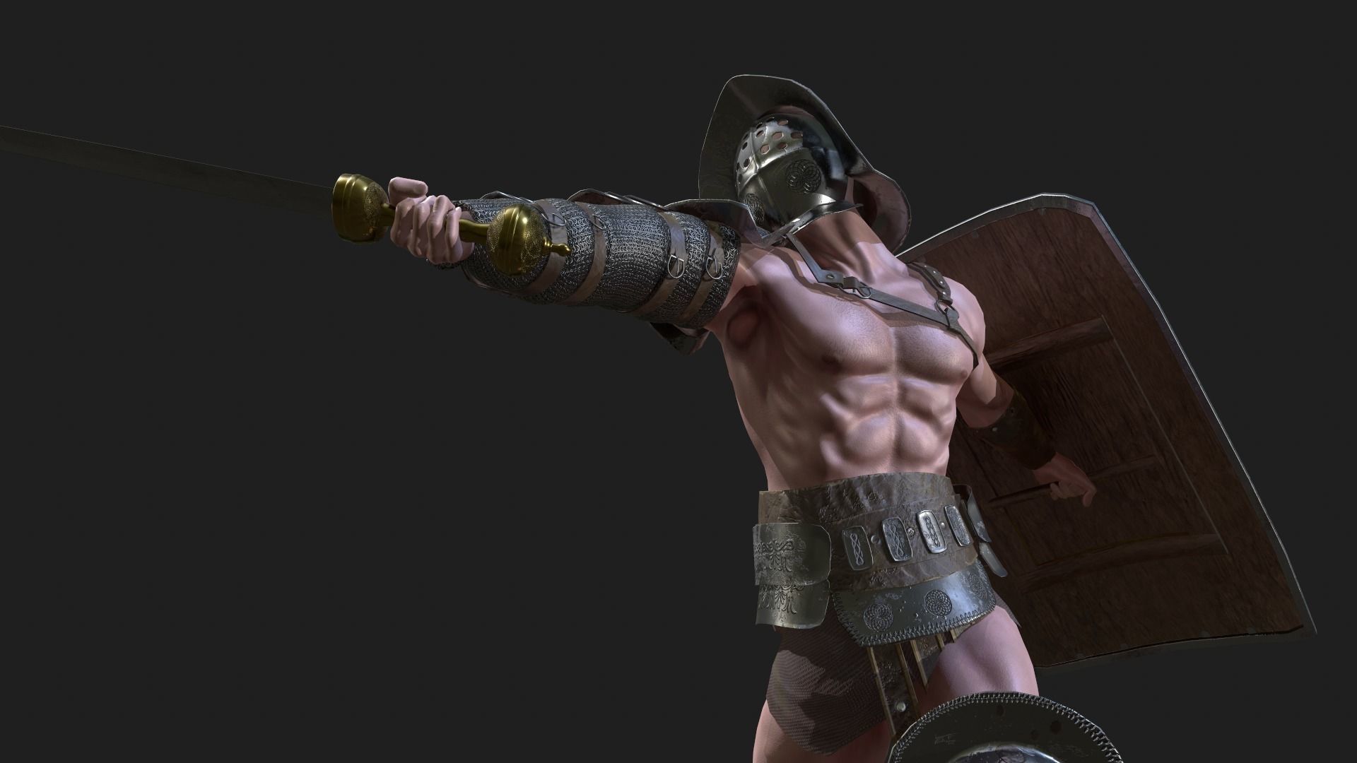 Gladiator Collection VR / AR / low-poly | CGTrader