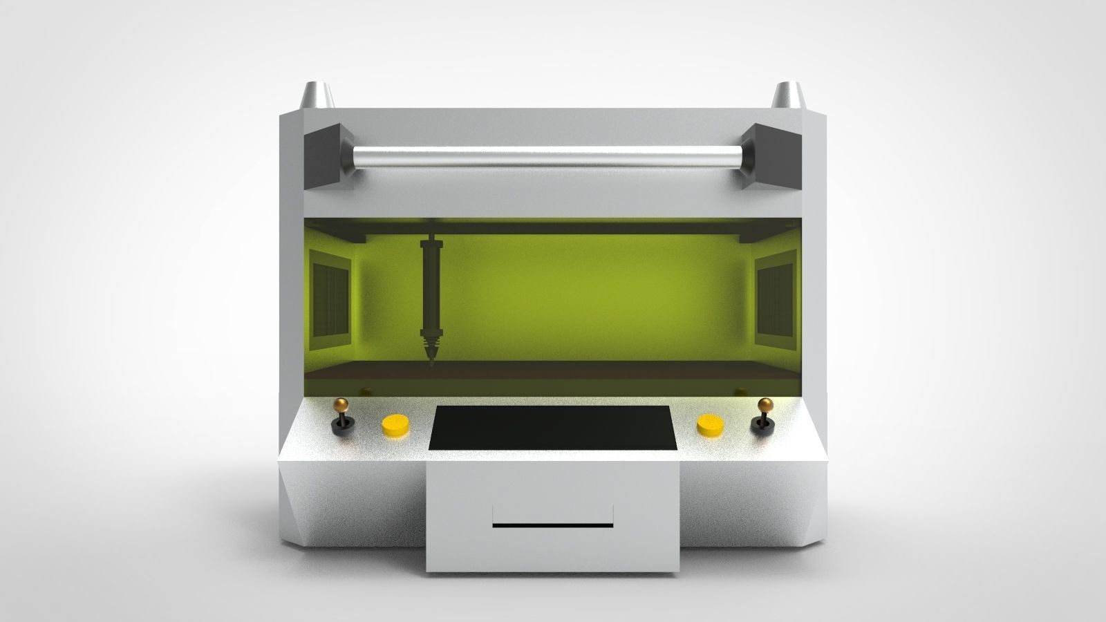 Laser Cutting Machine 3D model | CGTrader