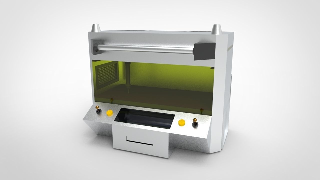 Laser Cutting Machine 3D model | CGTrader