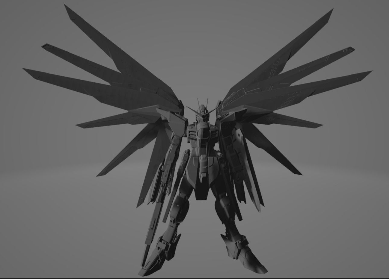 GUNDAM STRIKE FREEDOM FIGURE 3D model | CGTrader