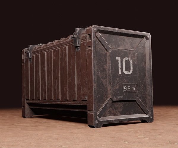 Sci-Fi Mining Container free VR / AR / low-poly 3D model | CGTrader