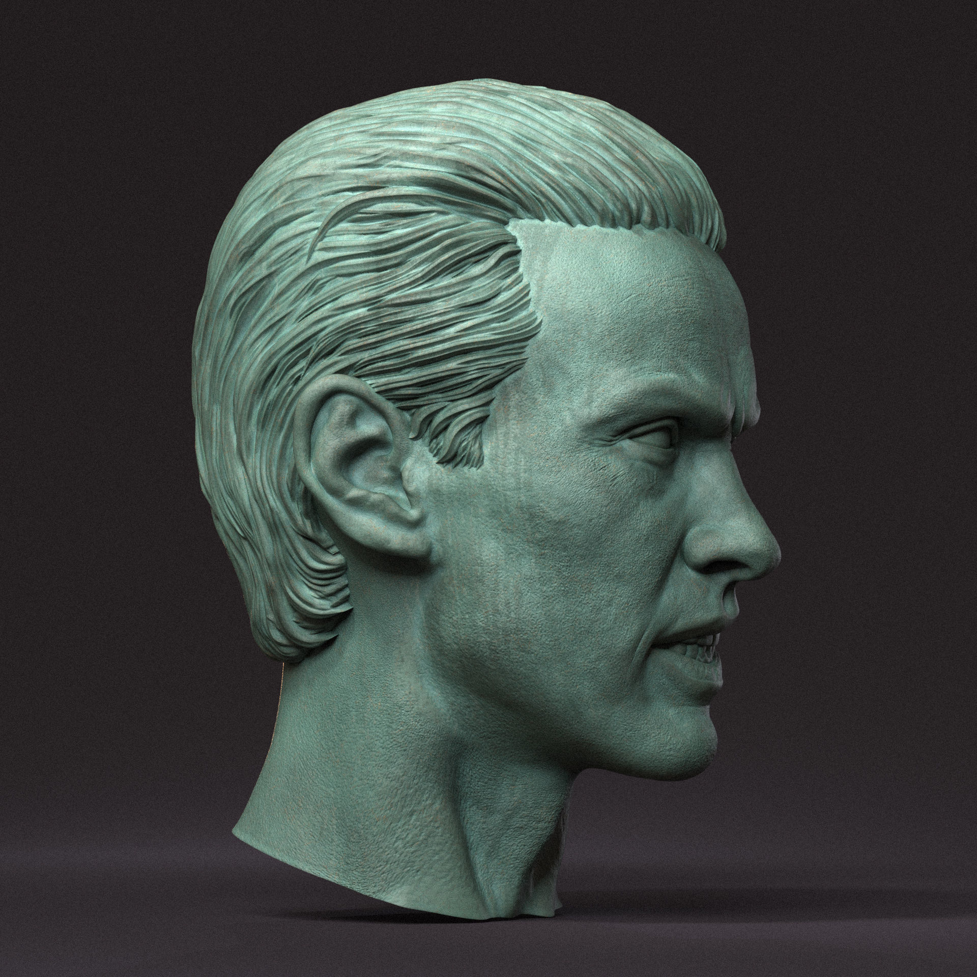 Jared Leto as Joker head 3D model 3D printable | CGTrader