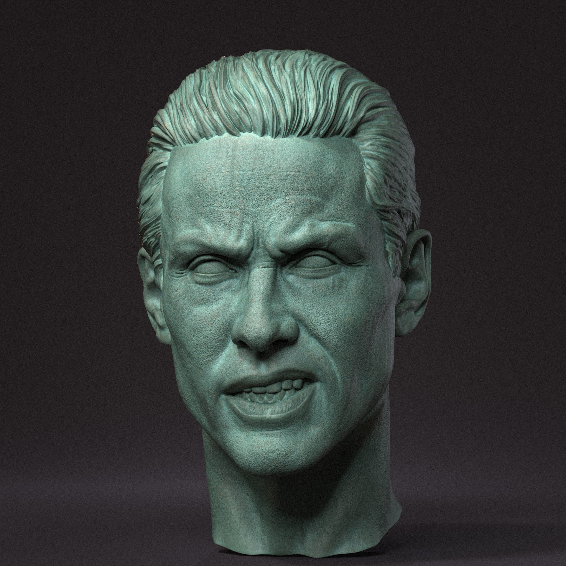 Jared Leto as Joker head 3D model 3D printable | CGTrader
