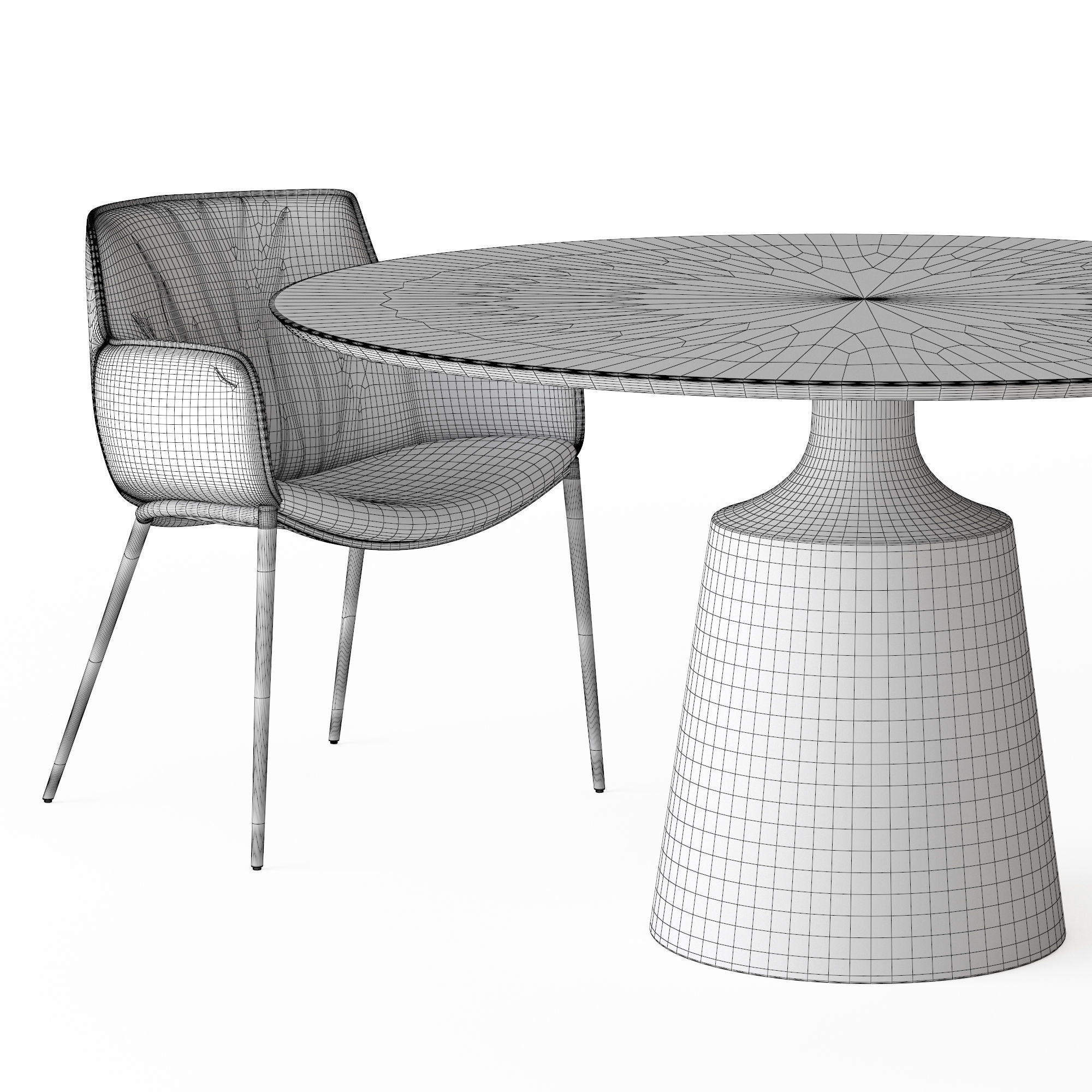 Cattelan Rhonda Chair and Yoda 3D model | CGTrader