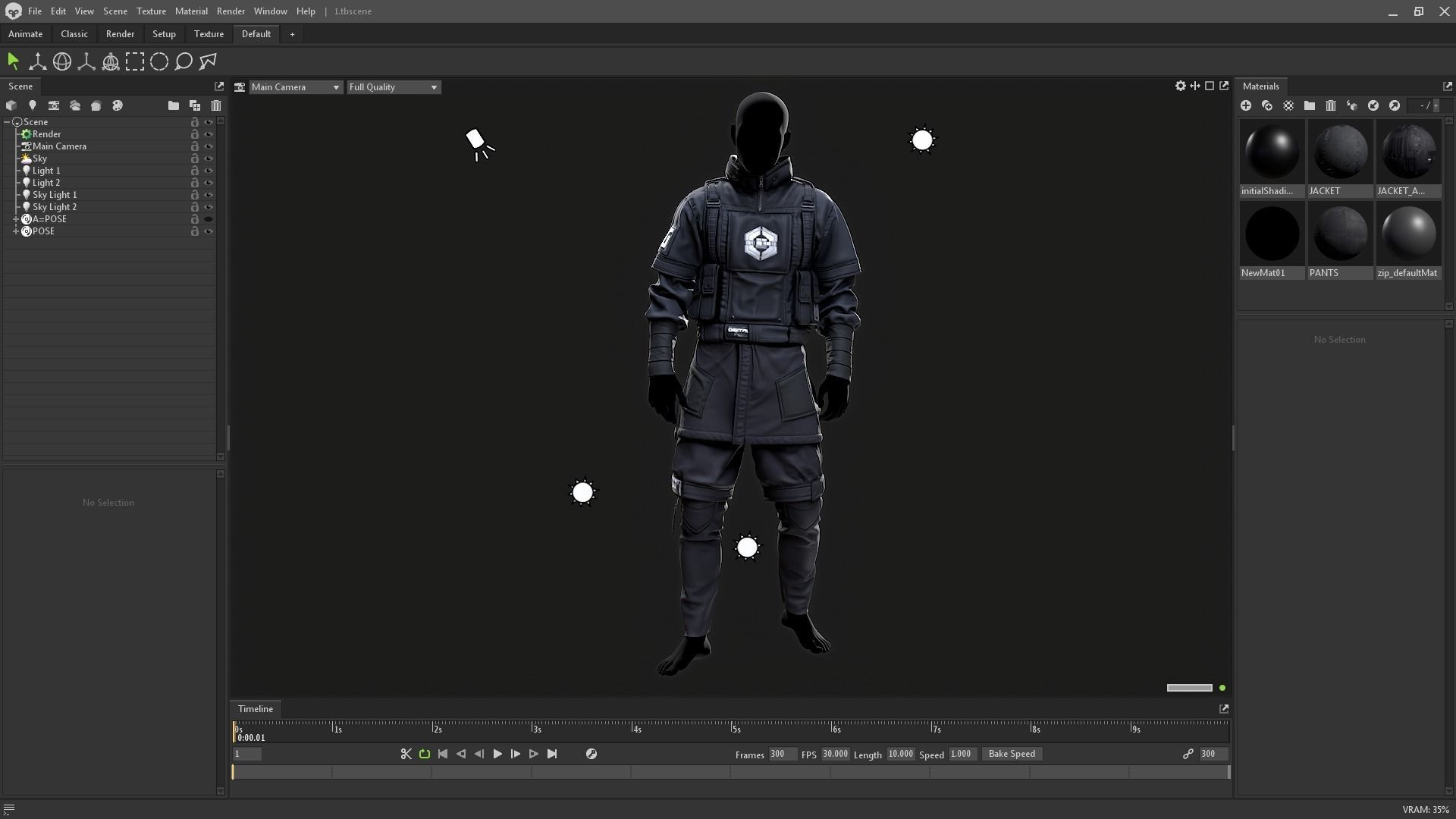 Techwear 1 3D model | CGTrader