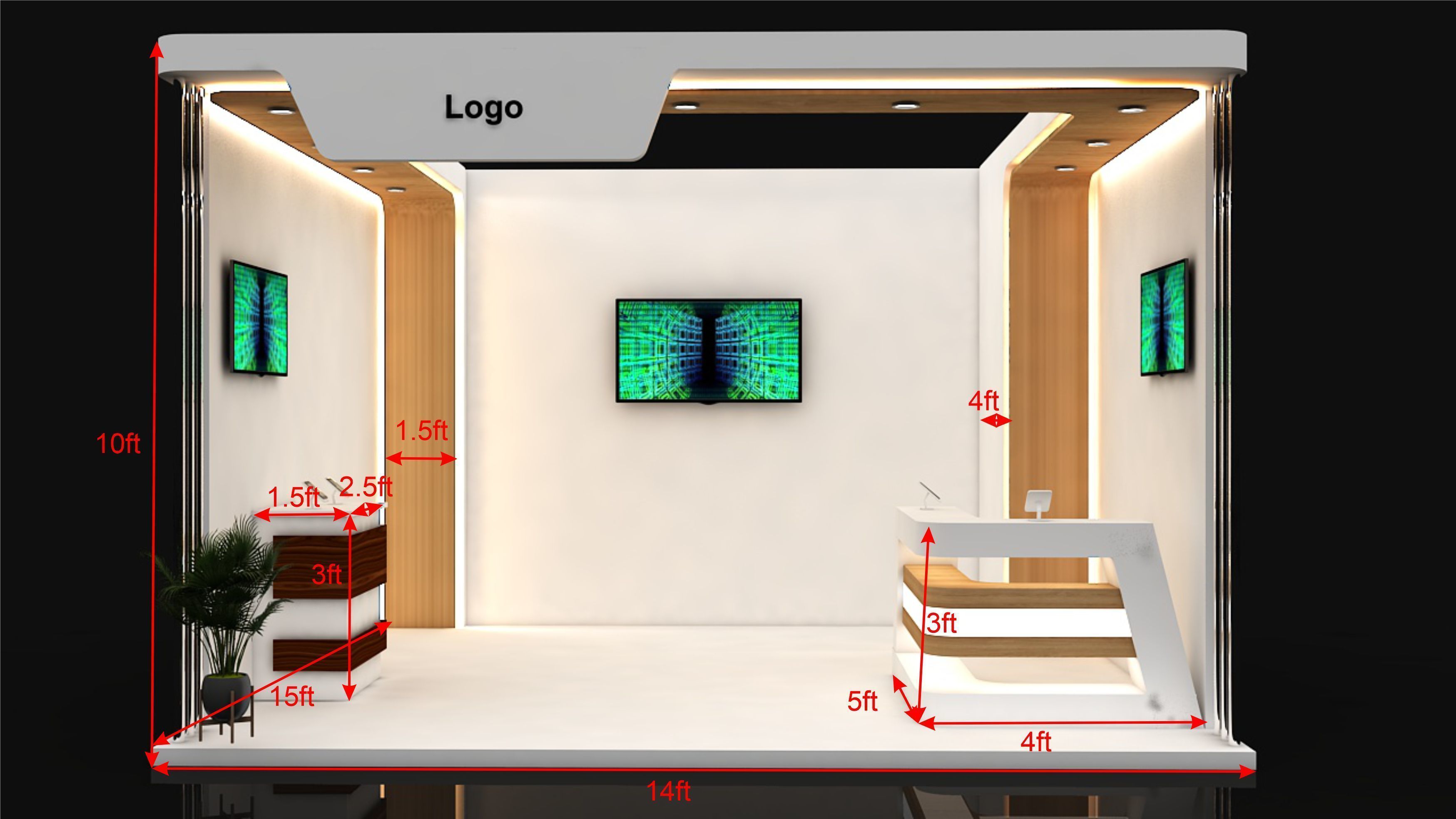 Event Stall Design 3D model | CGTrader