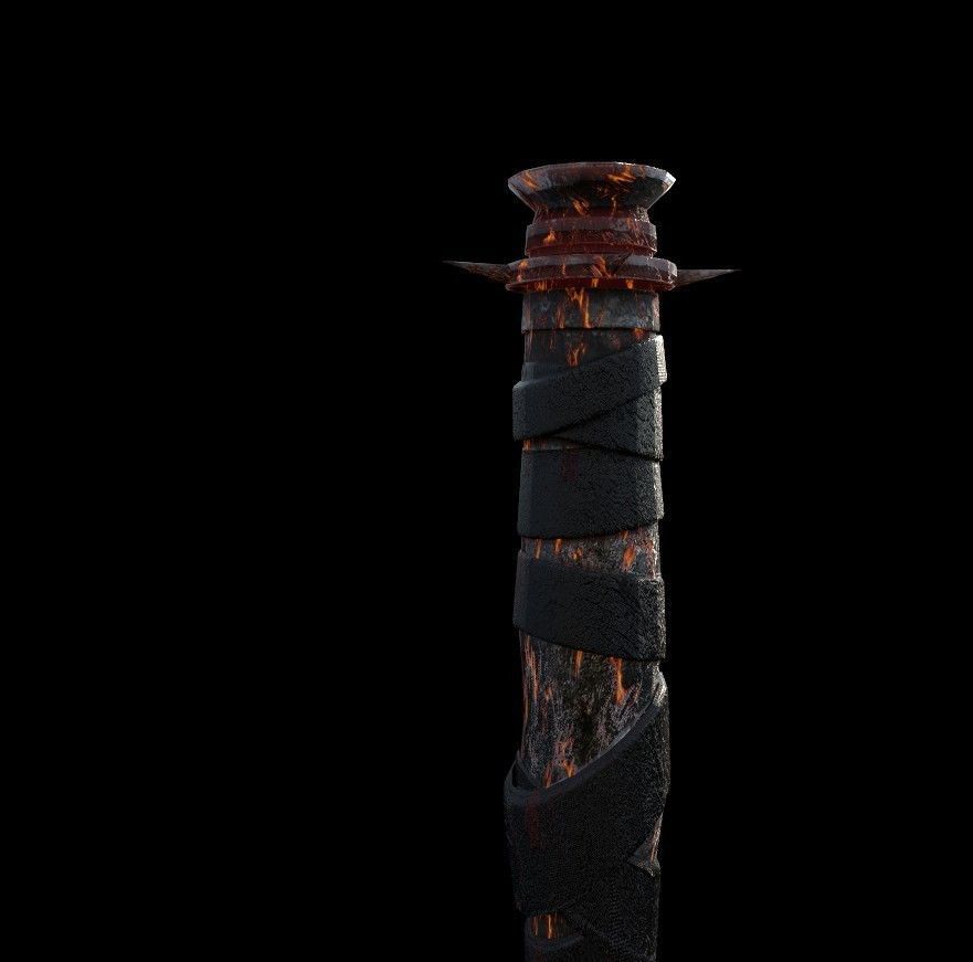 3D model fantasy lava blade VR / AR / low-poly | CGTrader