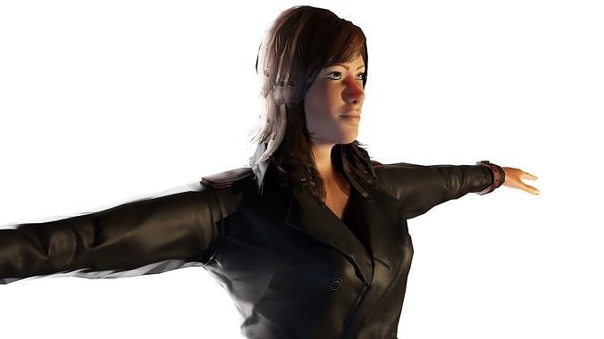 3D model Fashion Forward Trench Coat Women 3D Model VR / AR / low-poly ...