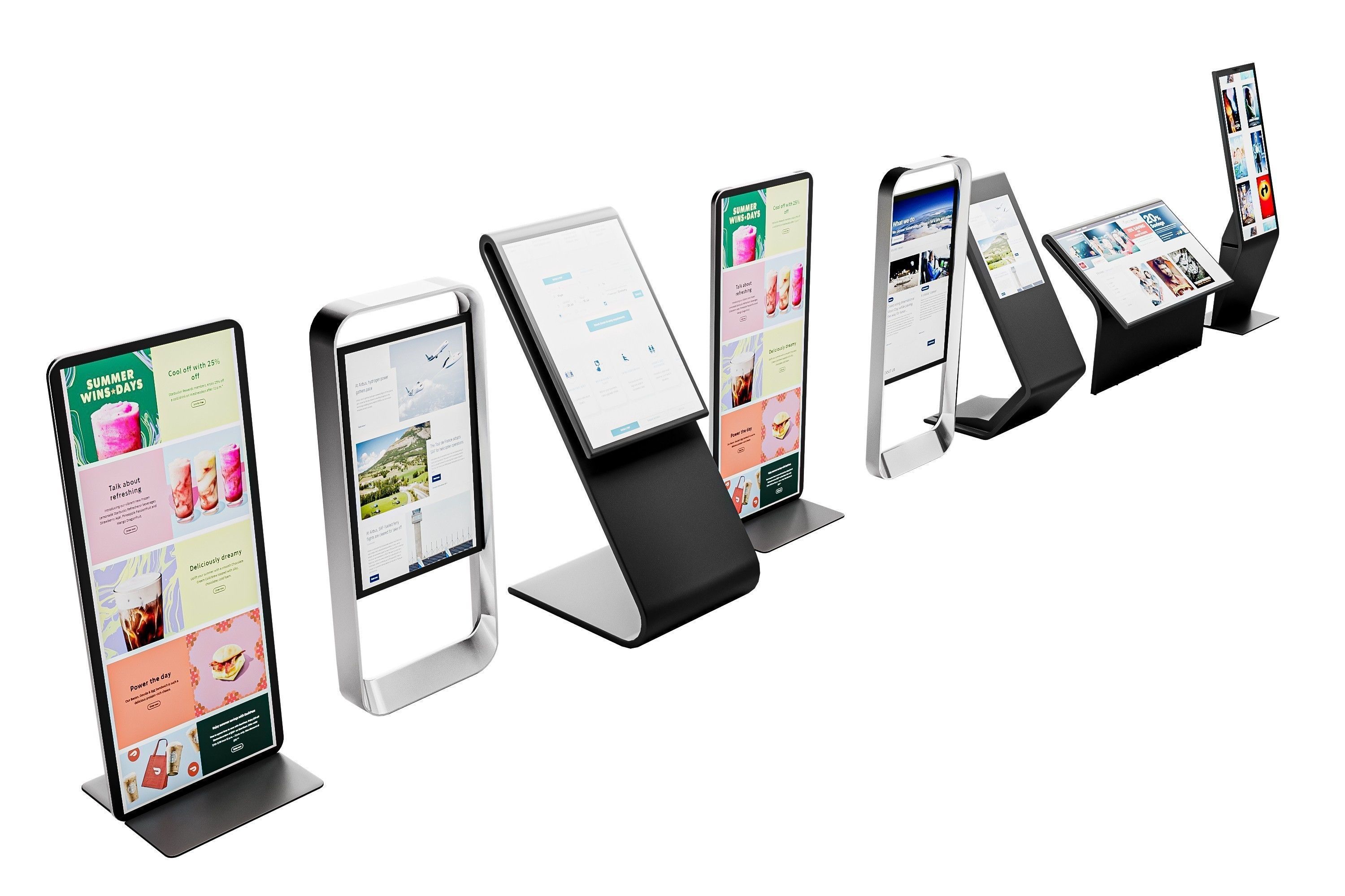 3D model Digital Signage Pack VR / AR / low-poly | CGTrader