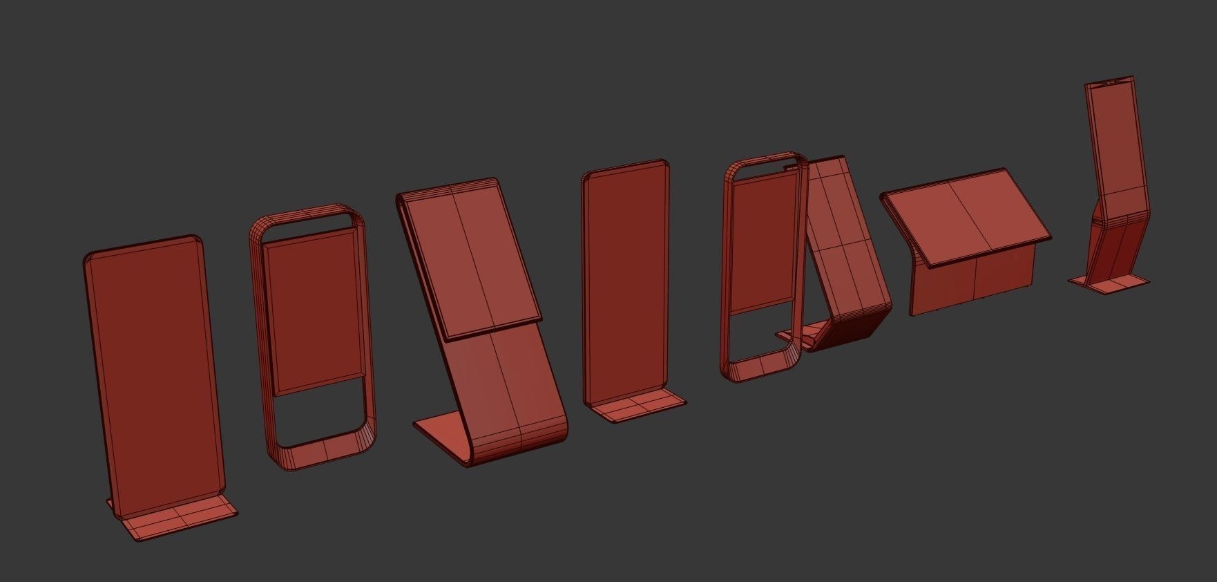 3D model Digital Signage Pack VR / AR / low-poly | CGTrader