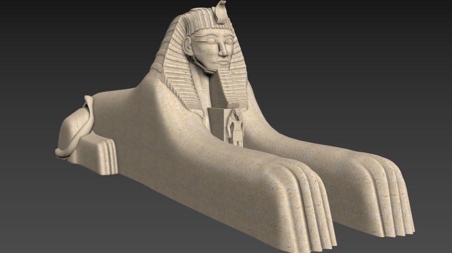 Egyptian Sphinx 3D model | CGTrader