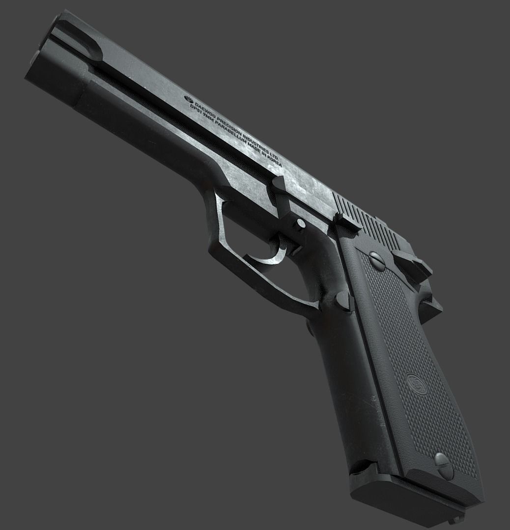3D model ROK Army Daewoo K5 Pistol VR / AR / low-poly | CGTrader