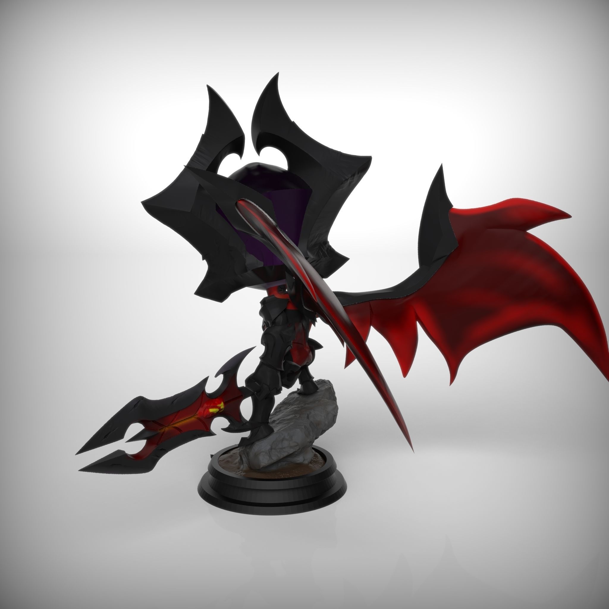 Aatrox chibi tft league of legends 3D model 3D printable | CGTrader