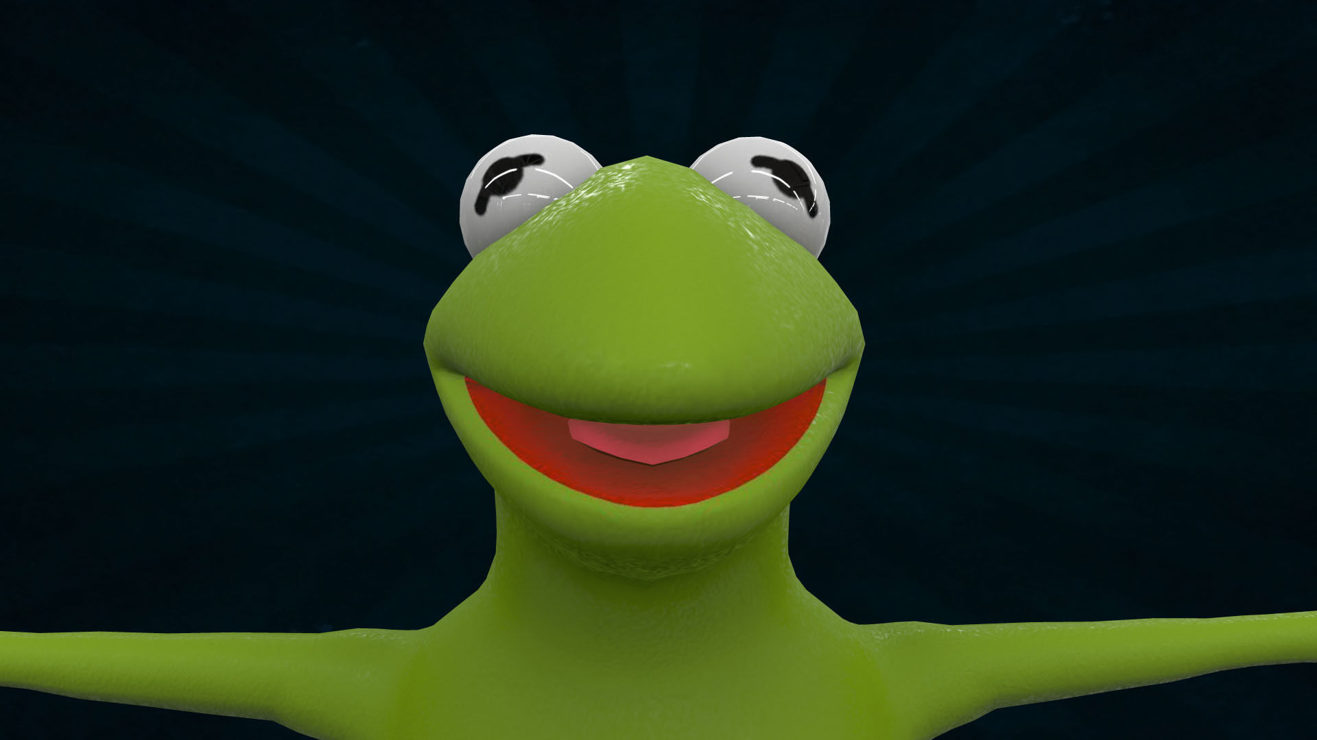 KERM-001 Rigged Kermit 3D model rigged | CGTrader