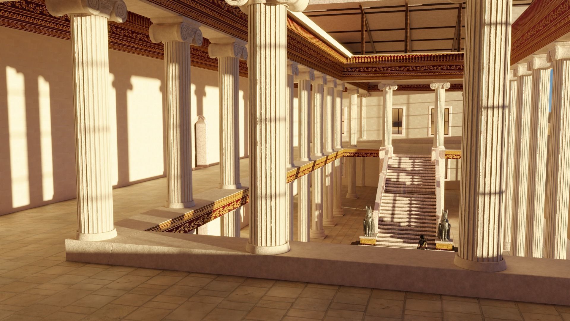 3D model Ancient Roman Government Building VR / AR / low-poly | CGTrader