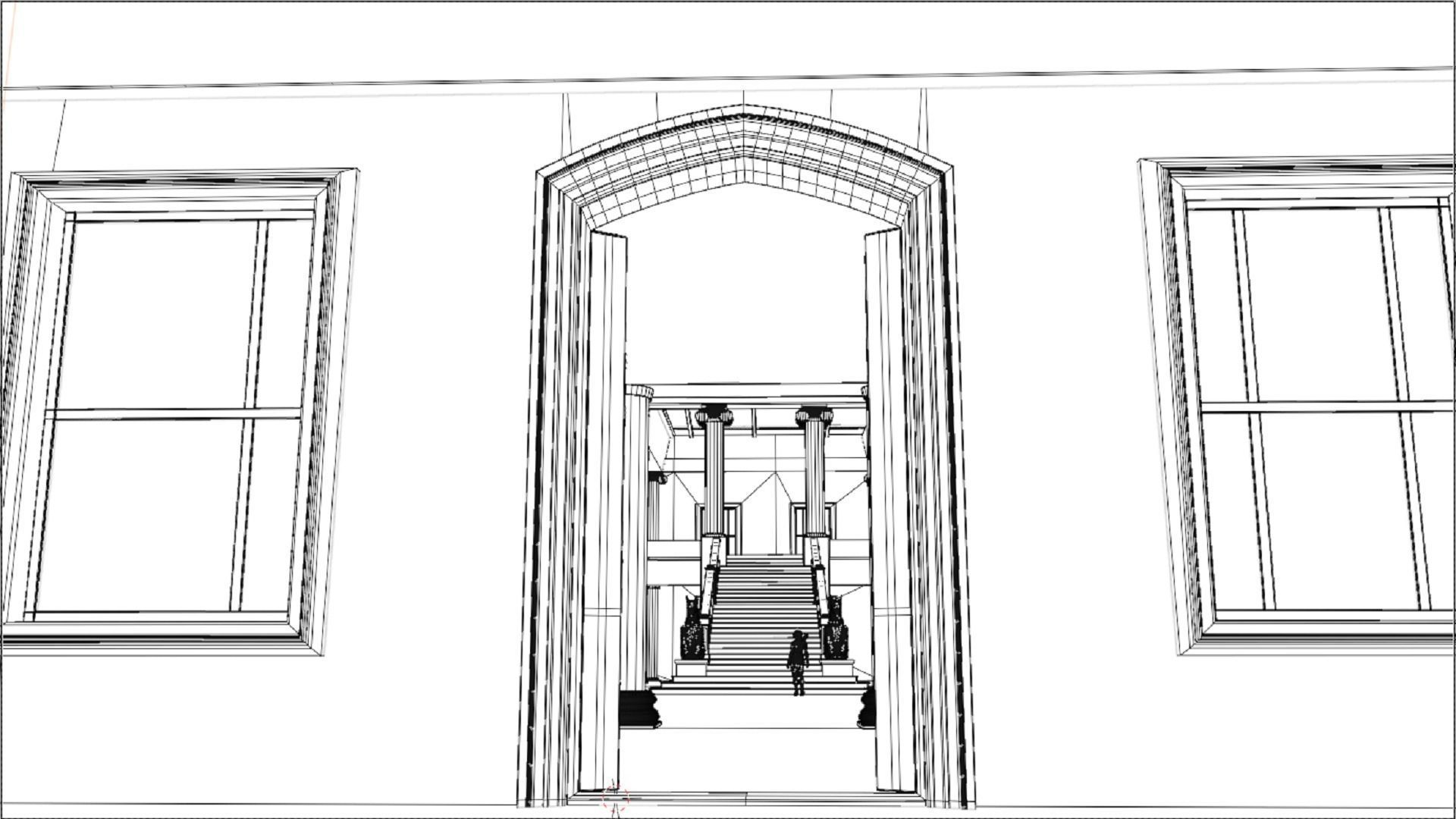 3D model Ancient Roman Government Building VR / AR / low-poly | CGTrader