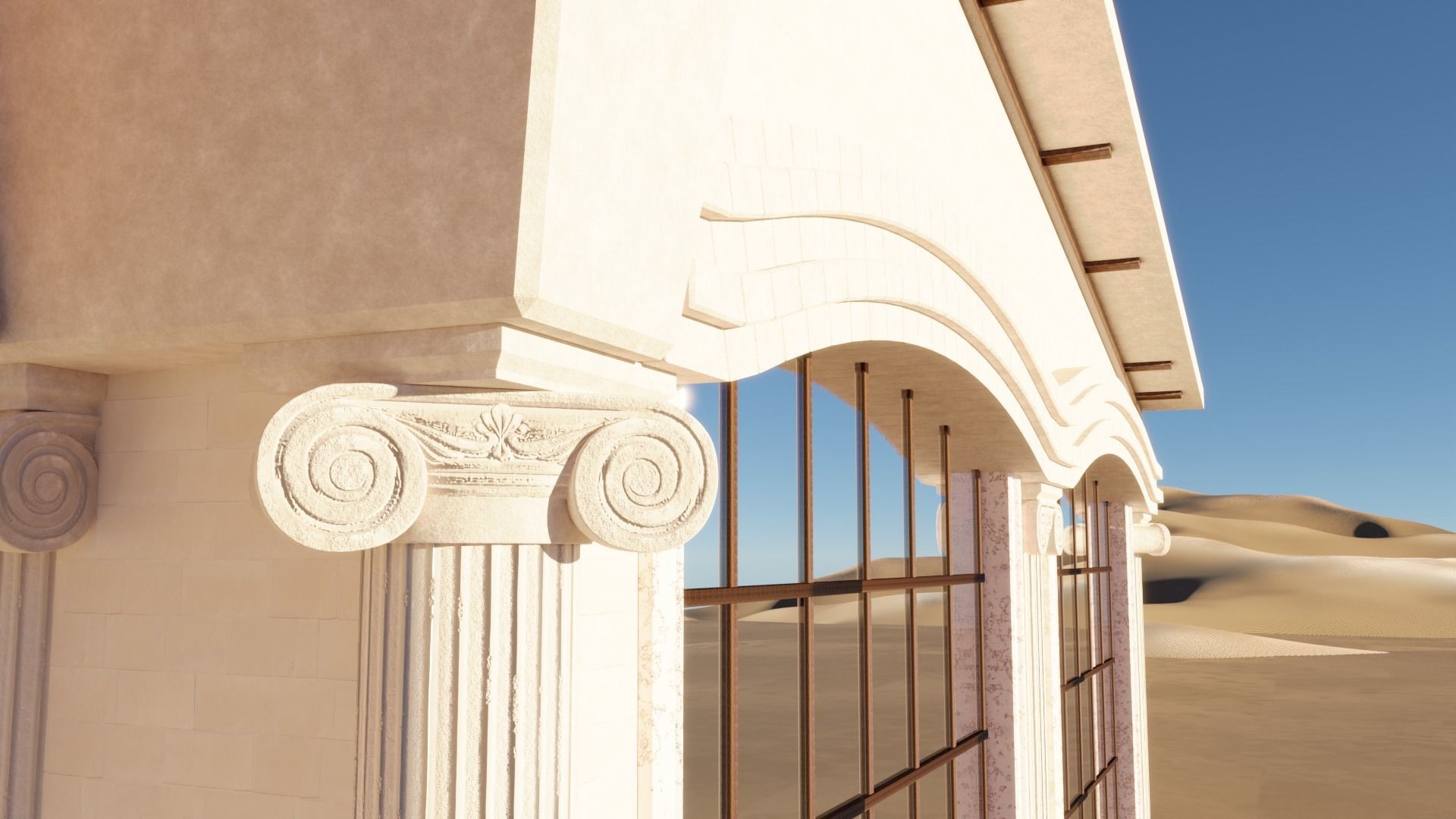 3D model Ancient Roman Government Building VR / AR / low-poly | CGTrader