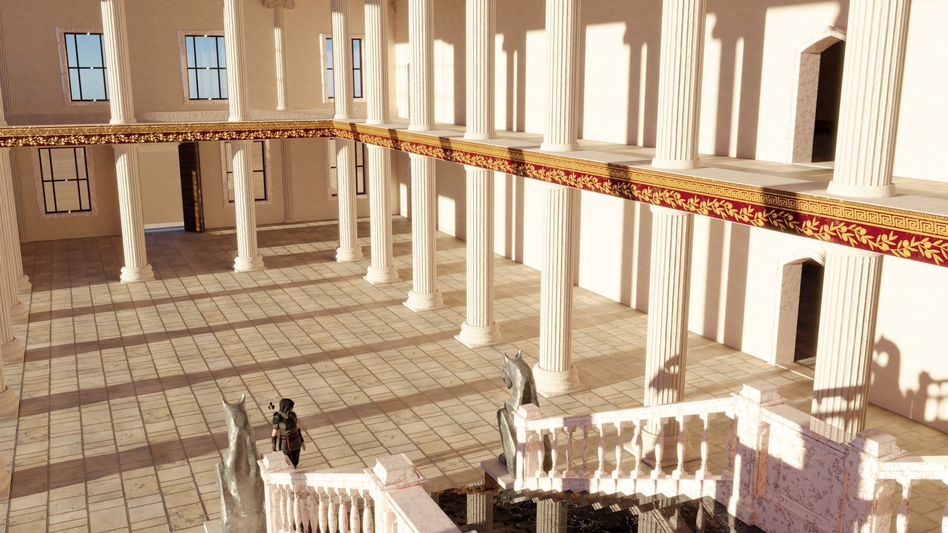 3D model Ancient Roman Government Building VR / AR / low-poly | CGTrader