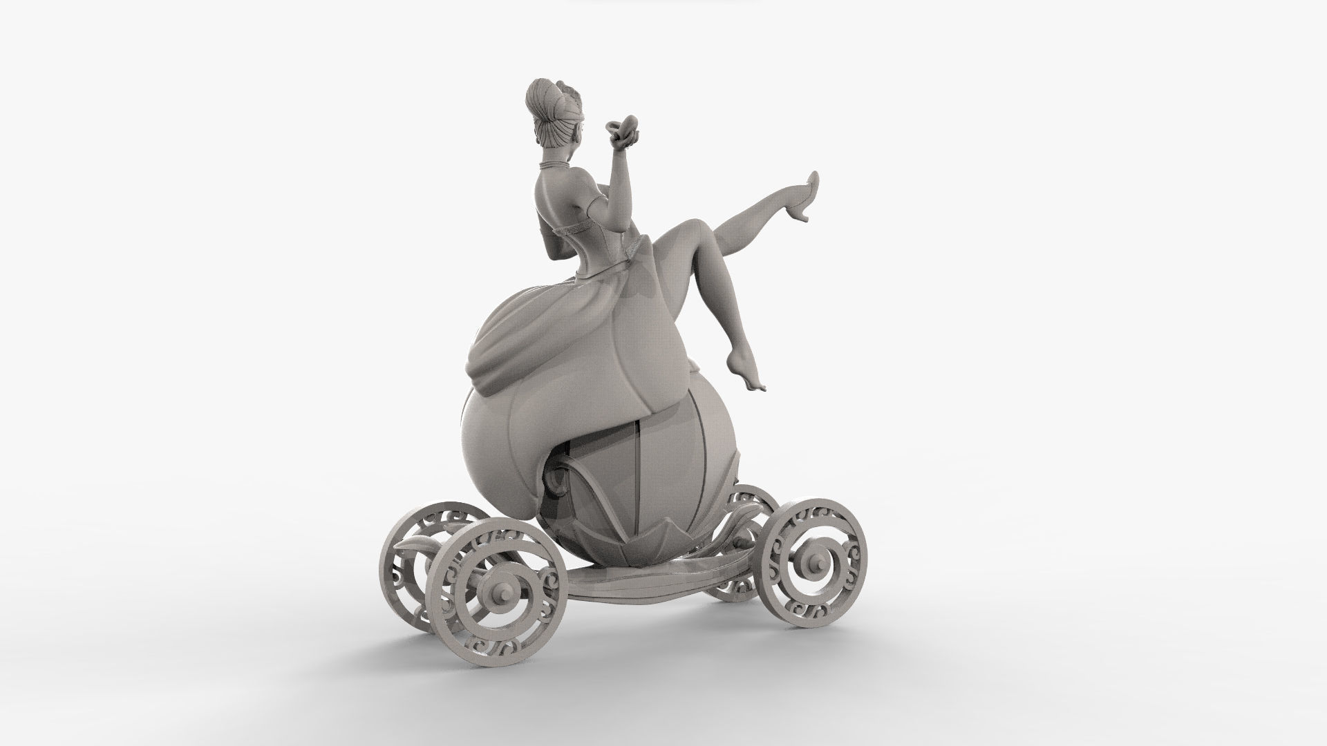 Cinderella Disney Princess 3D model 3D printable | CGTrader