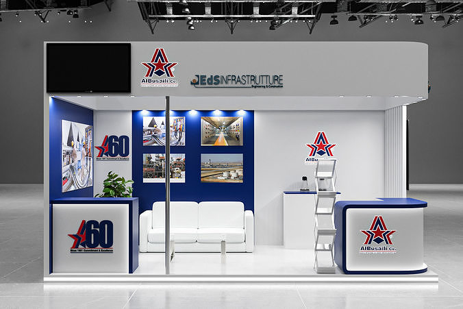 3D model small booth 6x3 VR / AR / low-poly | CGTrader