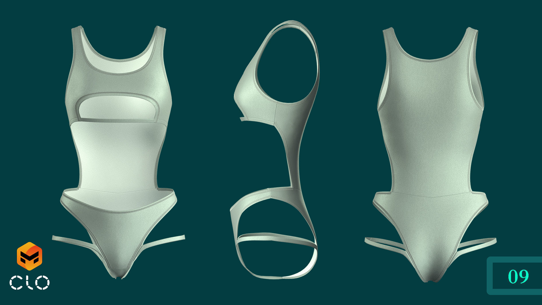 female swimsuit pack CLO3D MD PROJECTS and OBJ and FBX 3D model | CGTrader