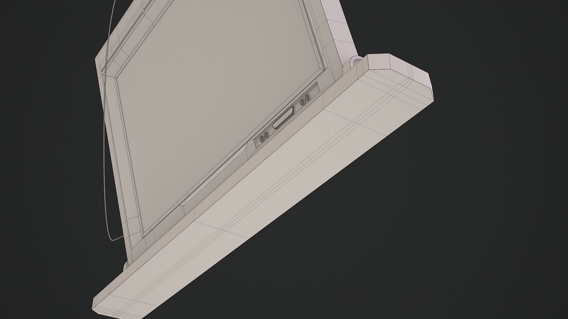 3D model Sci-Fi Display Monitor Screen with Cam VR / AR / low-poly ...