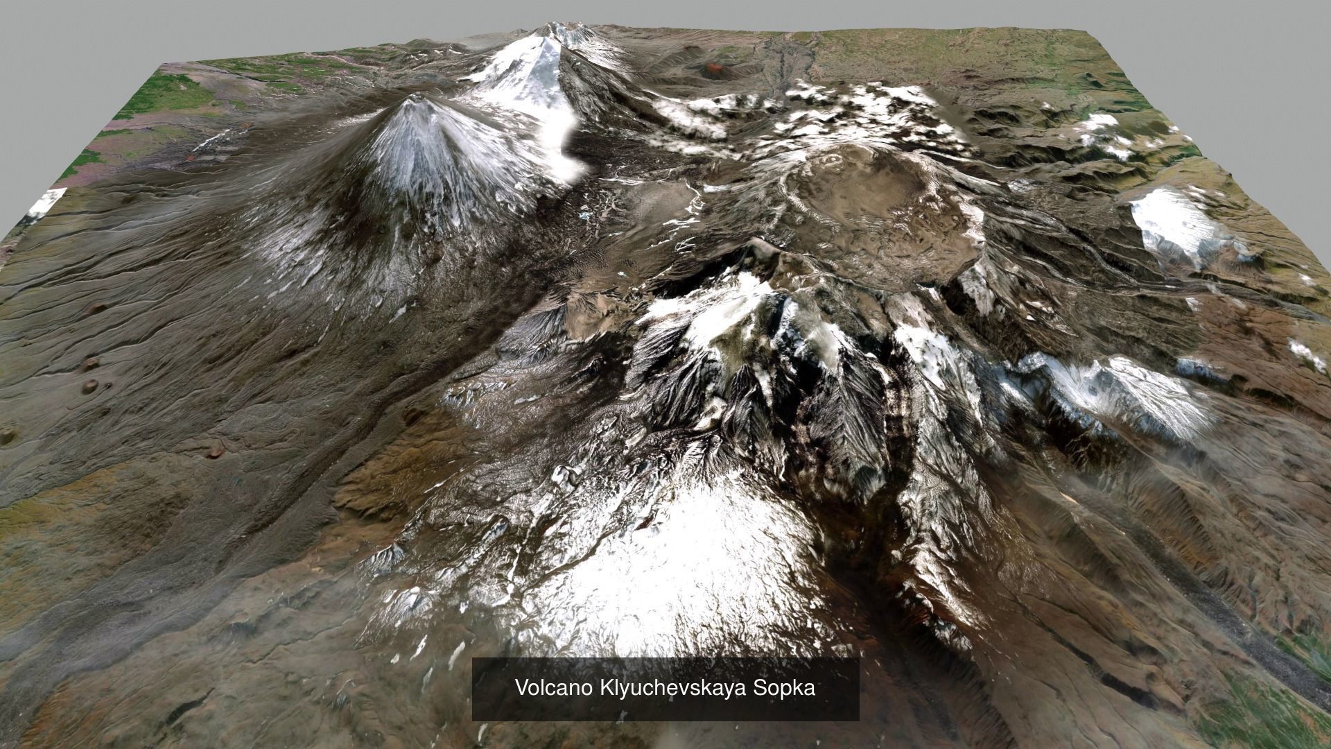 Collection of 4 volcanoes of Kamchatka | CGTrader