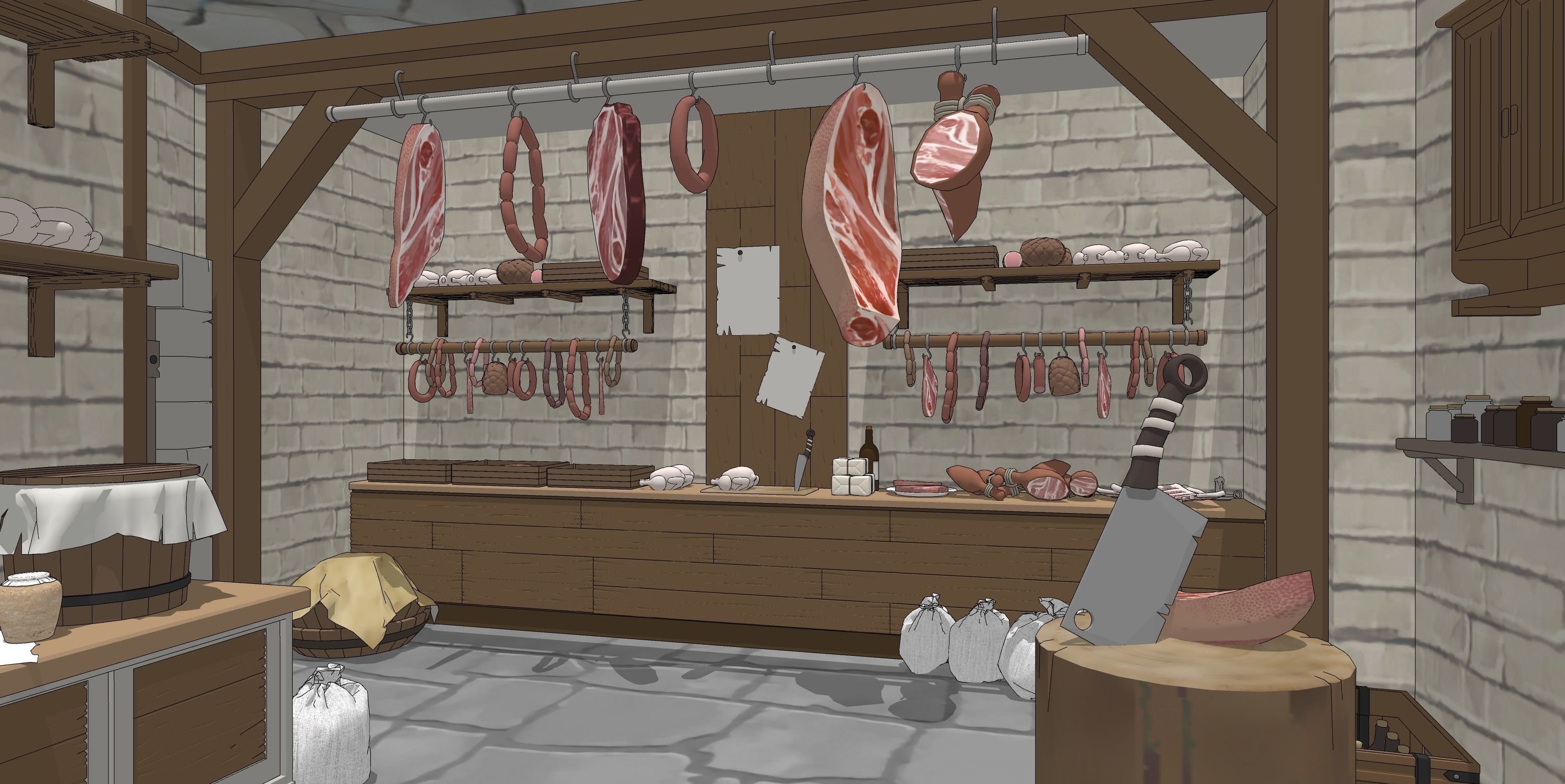 Fantasy Butcher 3D model | CGTrader