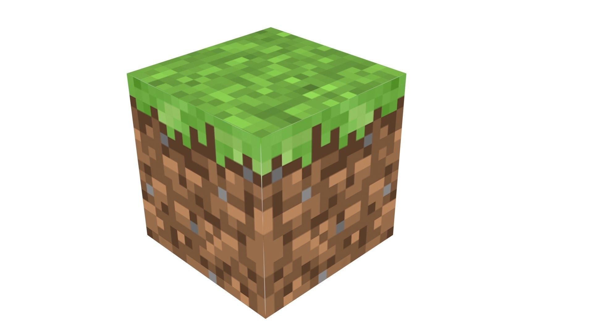 3D model Minecraft Grass VR / AR / low-poly | CGTrader