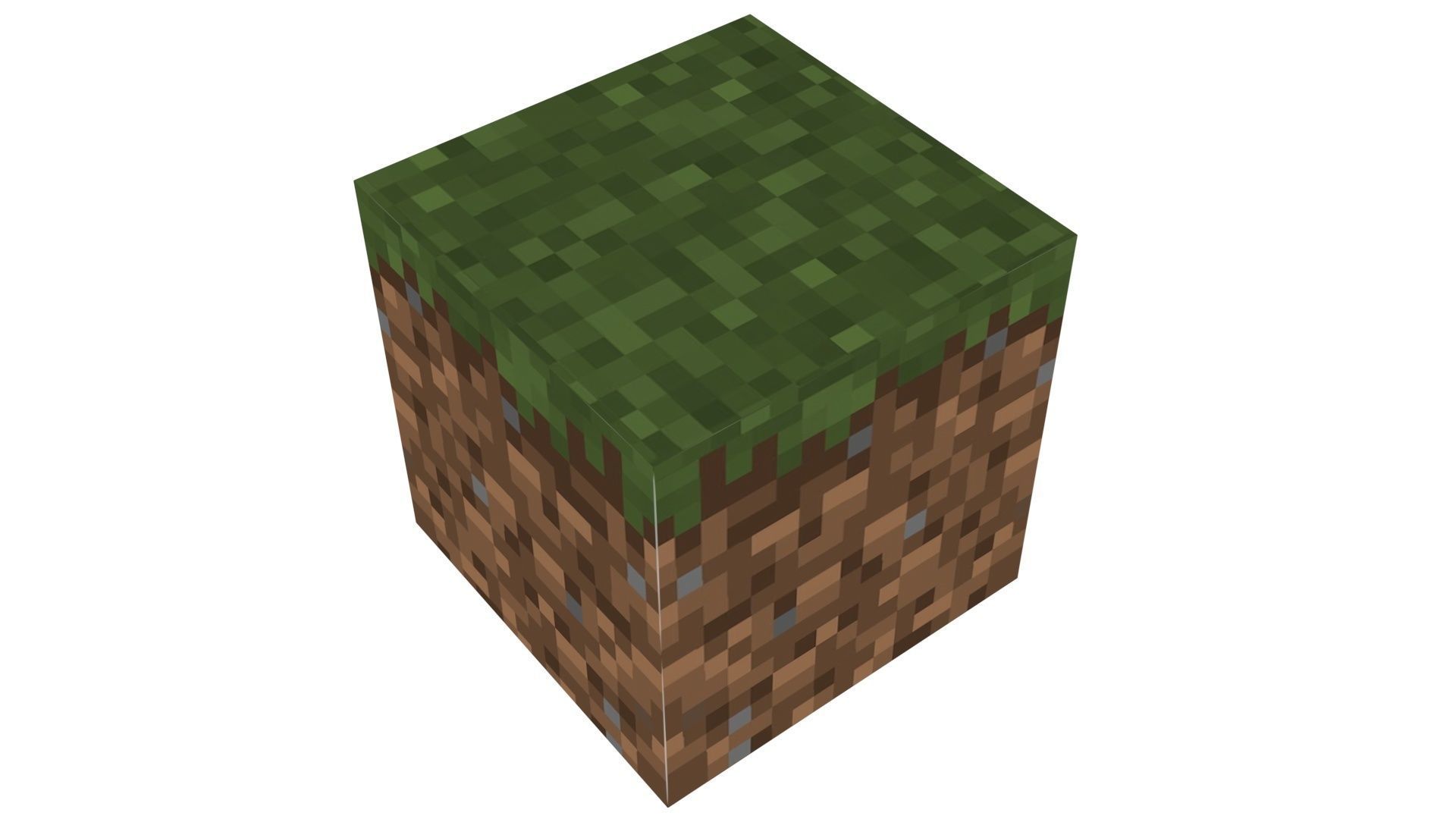 3D model Minecraft Grass VR / AR / low-poly | CGTrader