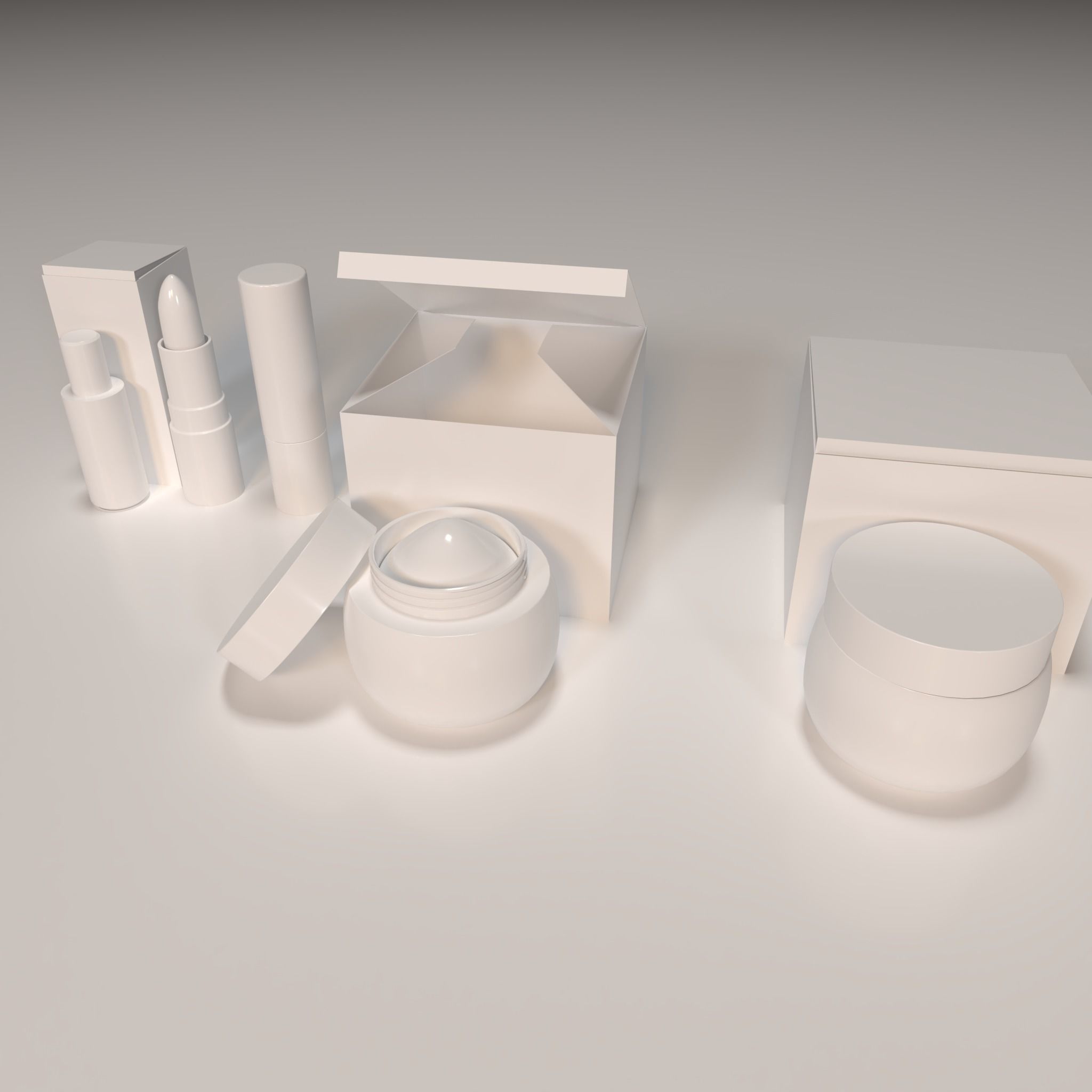 3D model 3D Realistic Compact powder cosmetic 3D model VR / AR / low ...