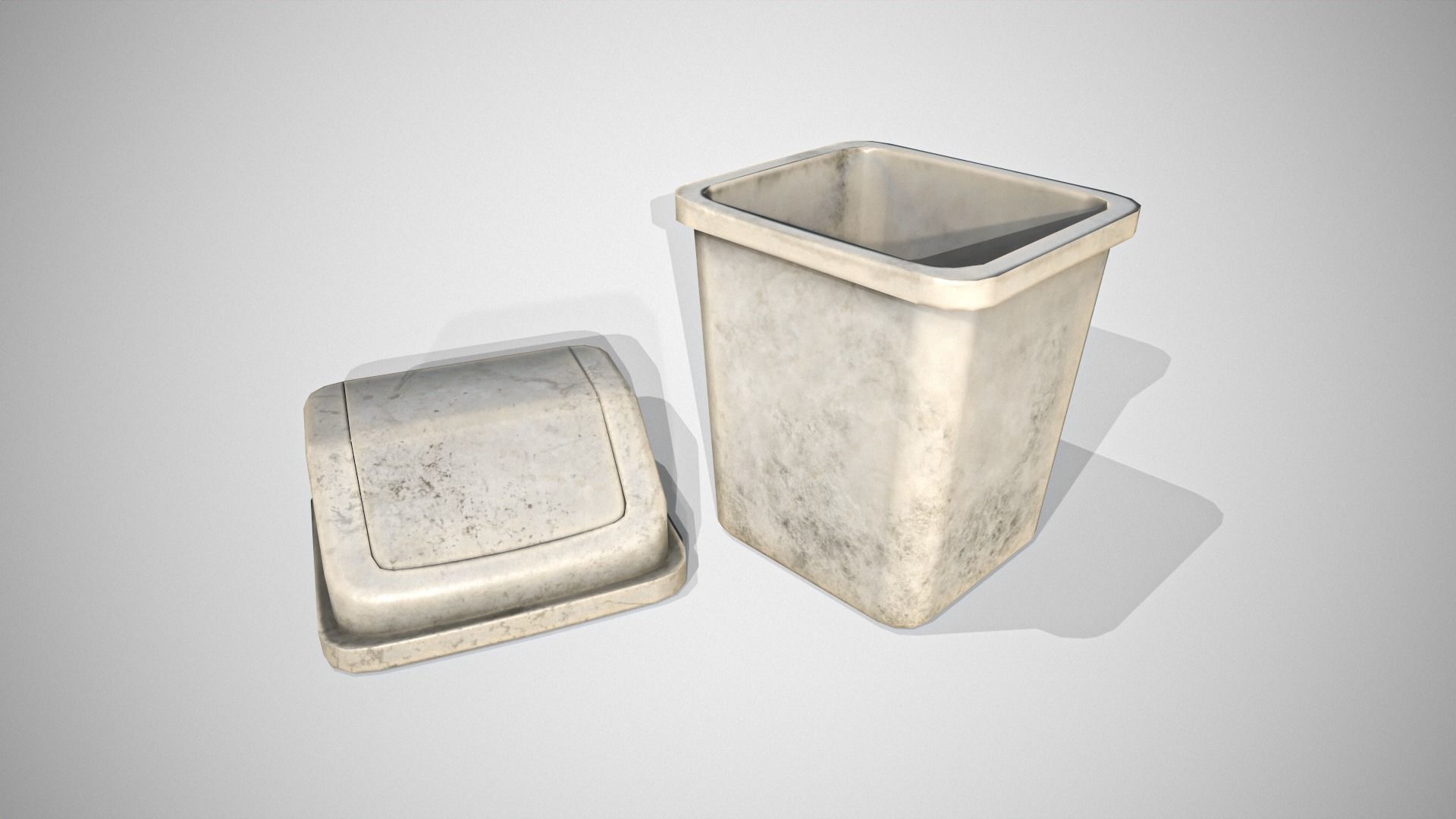 3D model Trash can VR / AR / low-poly | CGTrader