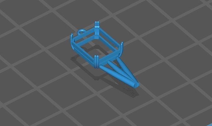 Pendant stone rectangular 11x9 9x11 3D model | CGTrader