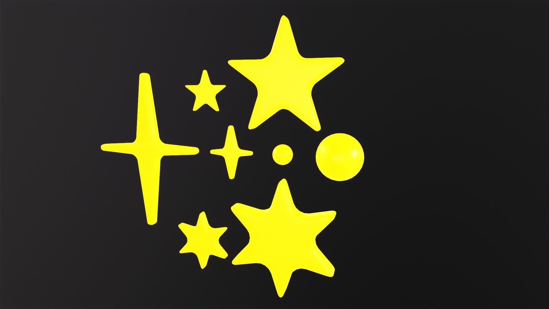 3D model Stars 3D Model VR / AR / low-poly | CGTrader