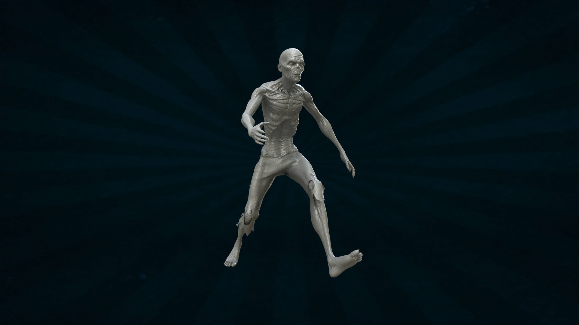 ZOMB-004 Zombie Running Animation 3D model animated rigged | CGTrader