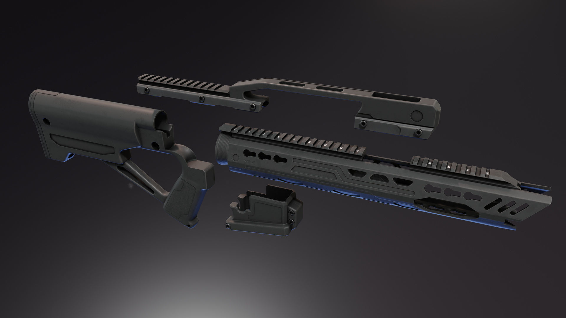 3D model Blast AR Conversion Kit VR / AR / low-poly | CGTrader