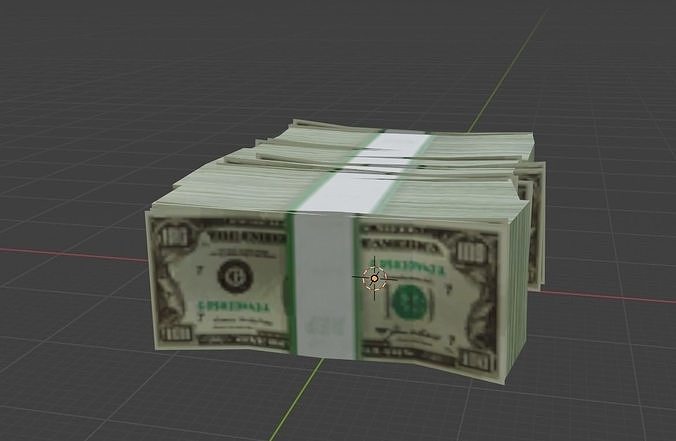 money stack 3D model | CGTrader