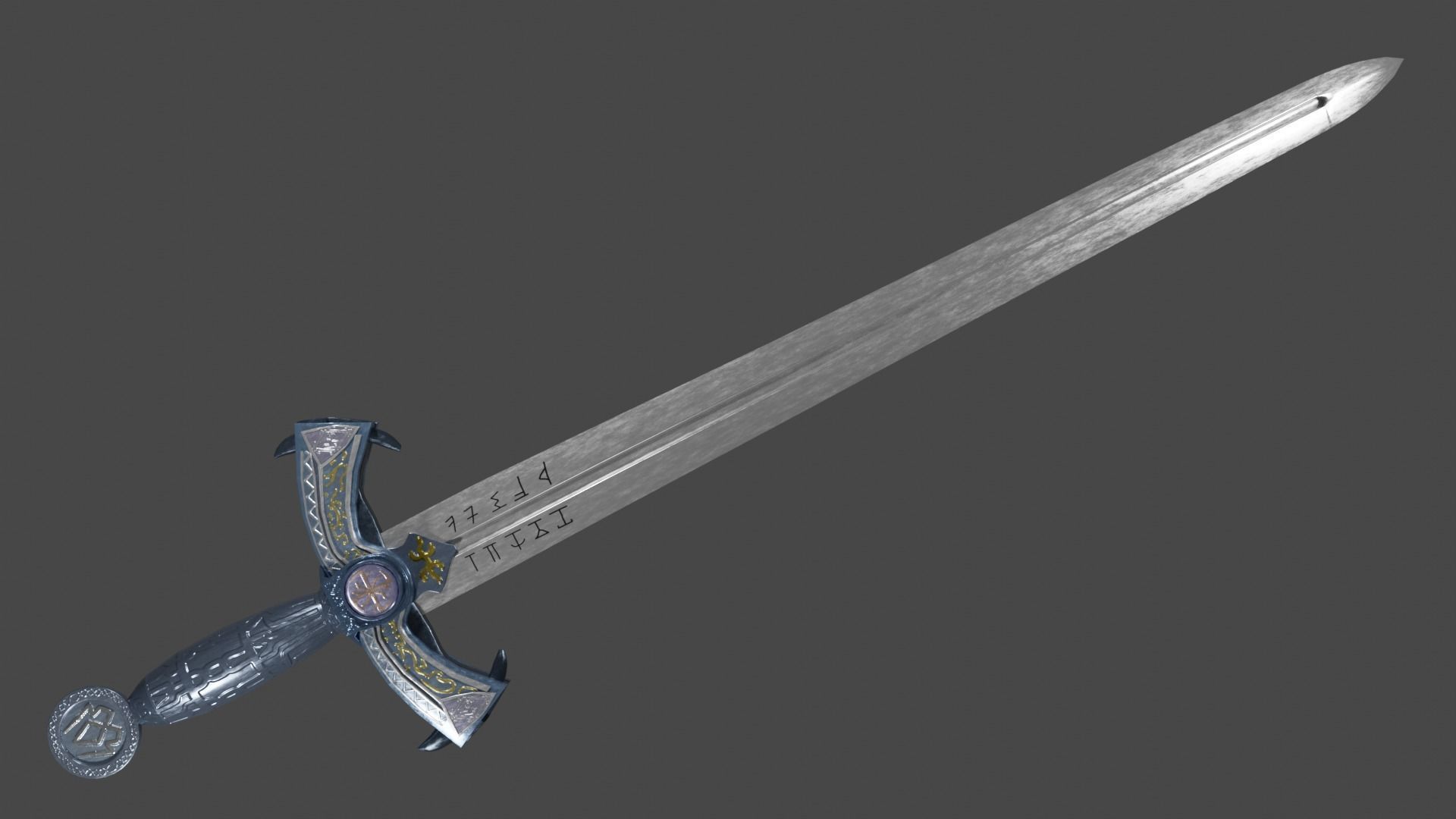 Detailed Excalibur sword free VR / AR / low-poly 3D model | CGTrader