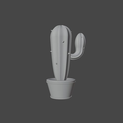 Cactus ready to 3D printing 3D model 3D printable | CGTrader