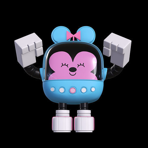 Disney Minnie Mouse Vinyl Figure 3D model | CGTrader