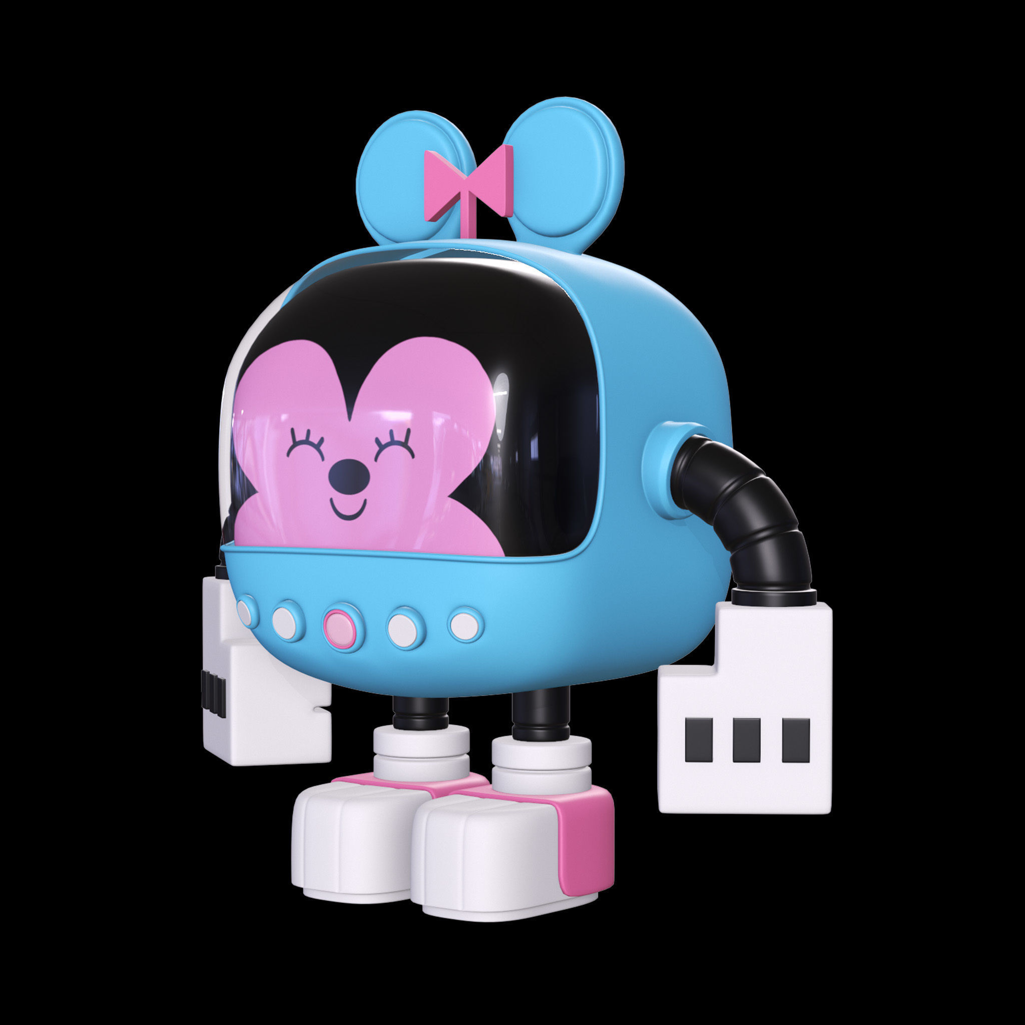 Disney Minnie Mouse Vinyl Figure 3D model | CGTrader