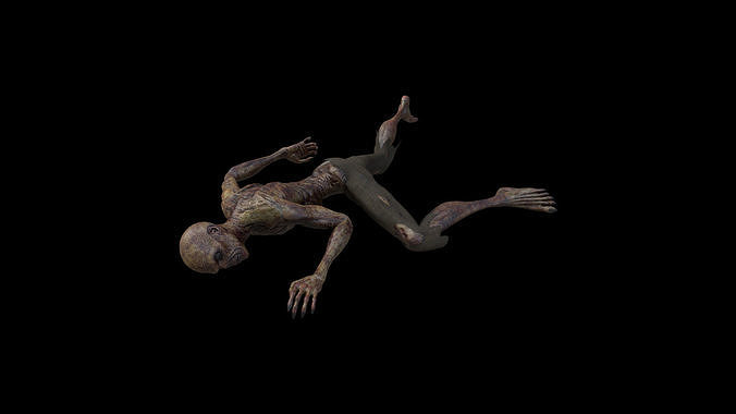 ZOMB005 Zombie Dying Animation 3D model animated rigged | CGTrader